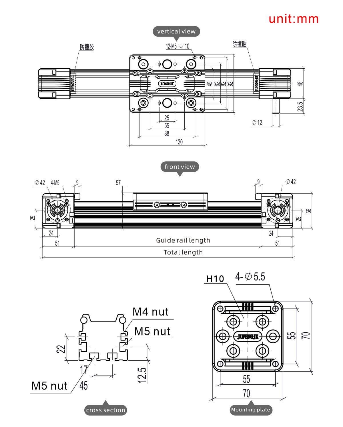 WDT4545A Linear module - Shenzhen Jufeng Jingke AUtomation Technology ...