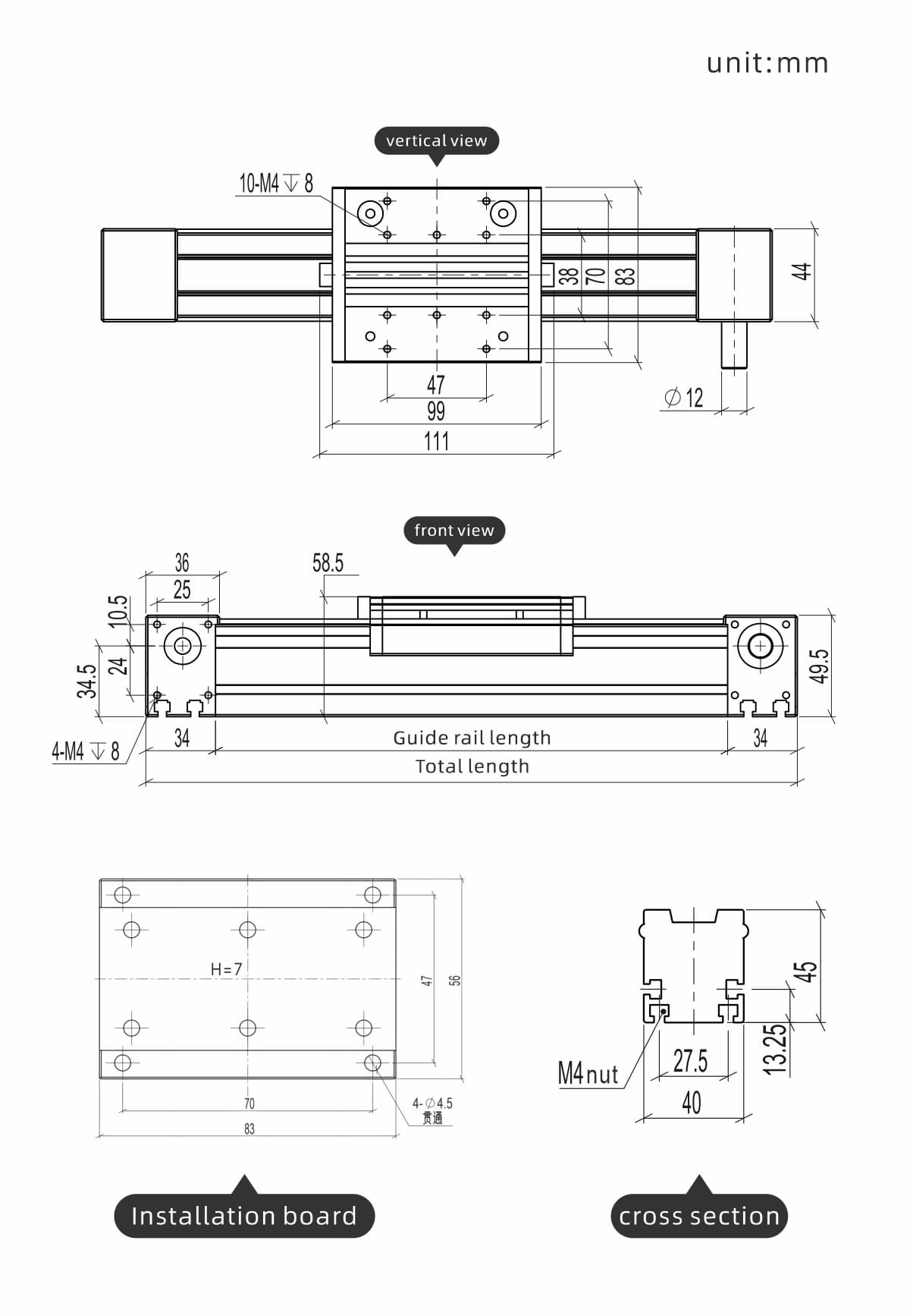 WDT4045 Linear module - Shenzhen Jufeng Jingke AUtomation Technology Co ...